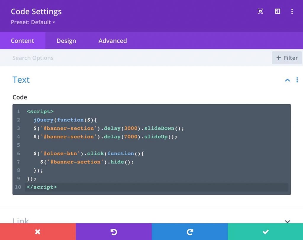 Add simple slide-in promo banners in Divi